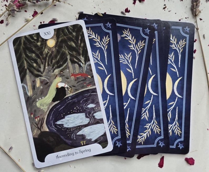 Seasons of the Witch Winter Tarot Deck - Yule & Imbolc Oracle, 78 Cards ...