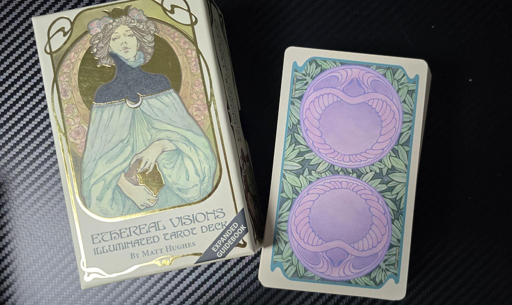 Ethereal Visions Tarot Deck - 80 Hand Drawn Cards With Gold Foil, Art ...