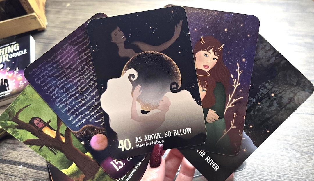 Witching Hour Oracle Deck With Guidebook in Dark Academia Style ...