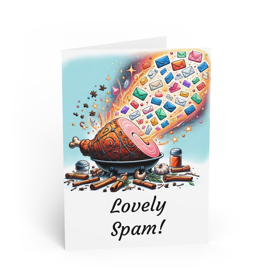 Lovely Spam A Blank Greeting Card to Avoid Spam Filters - Etsy