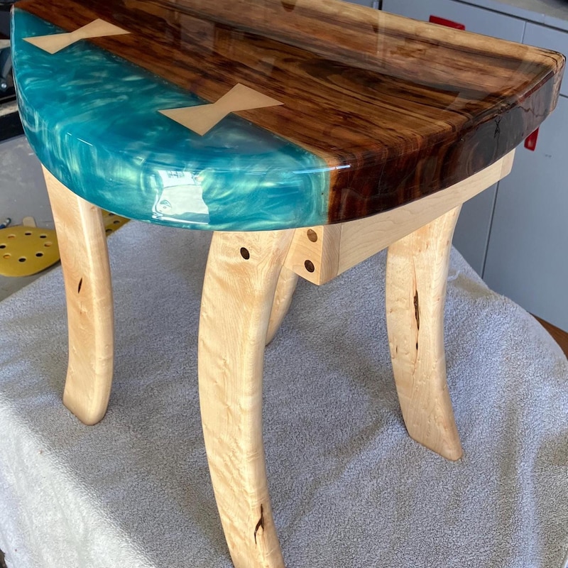 Koa Wood End Table - Etsy