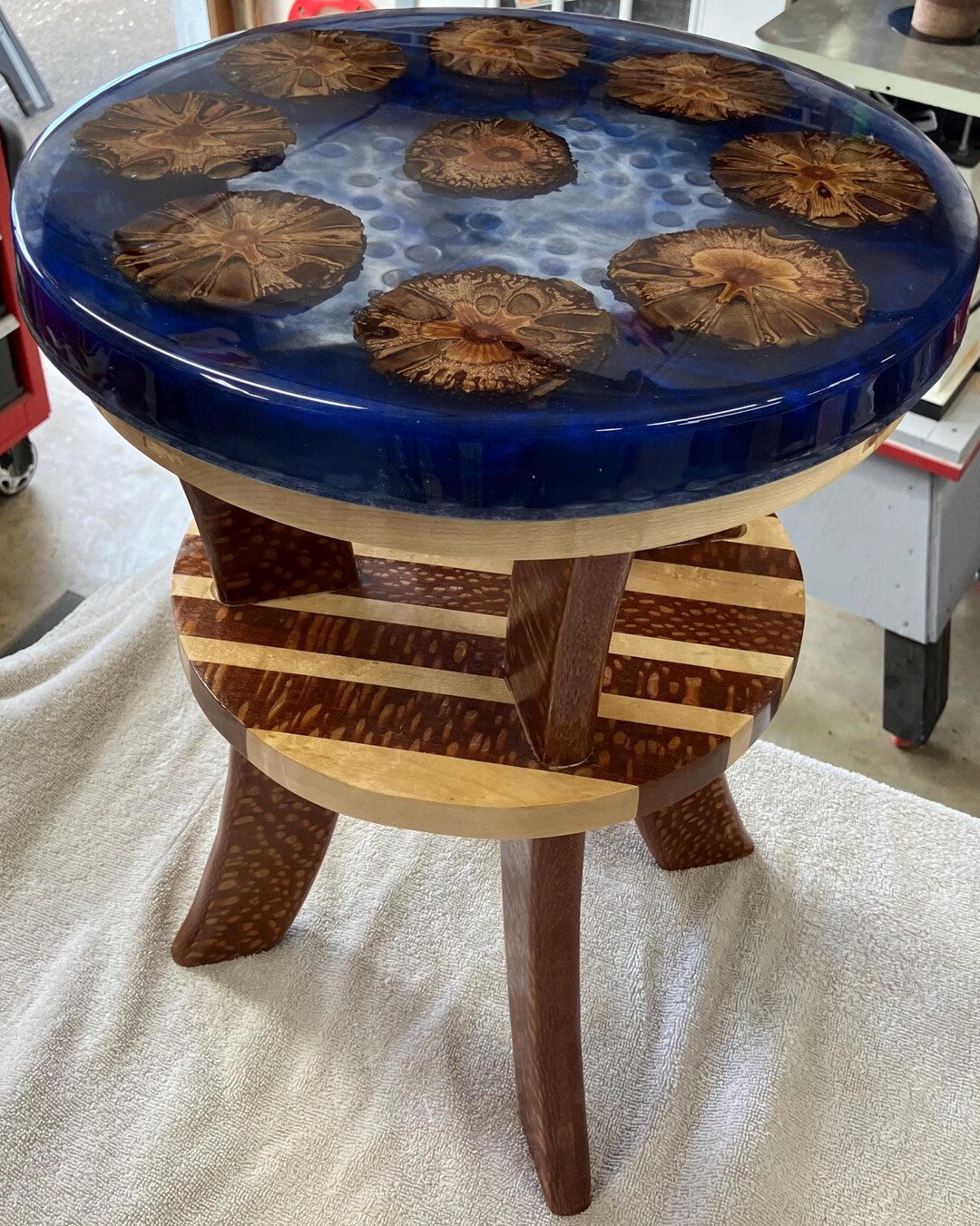 Leopardwood and Epoxy Table - Etsy