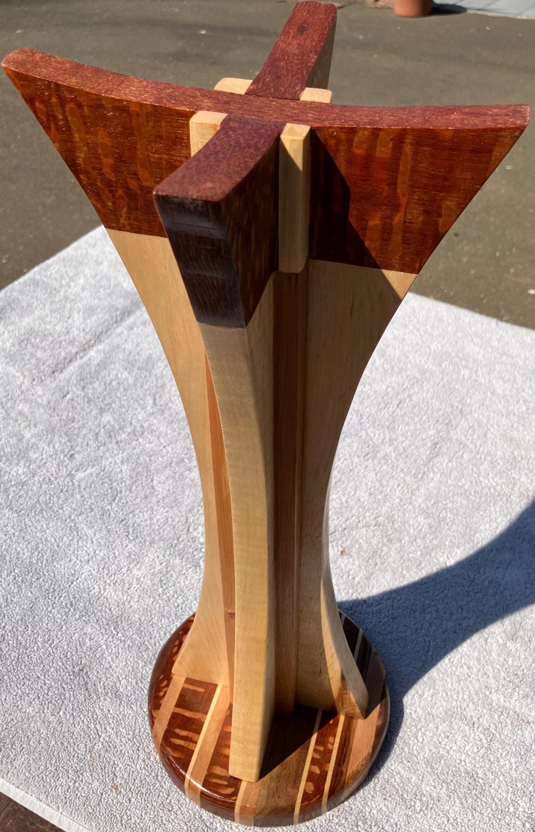 Hand Tooled Hardwood Plant Stand - Etsy
