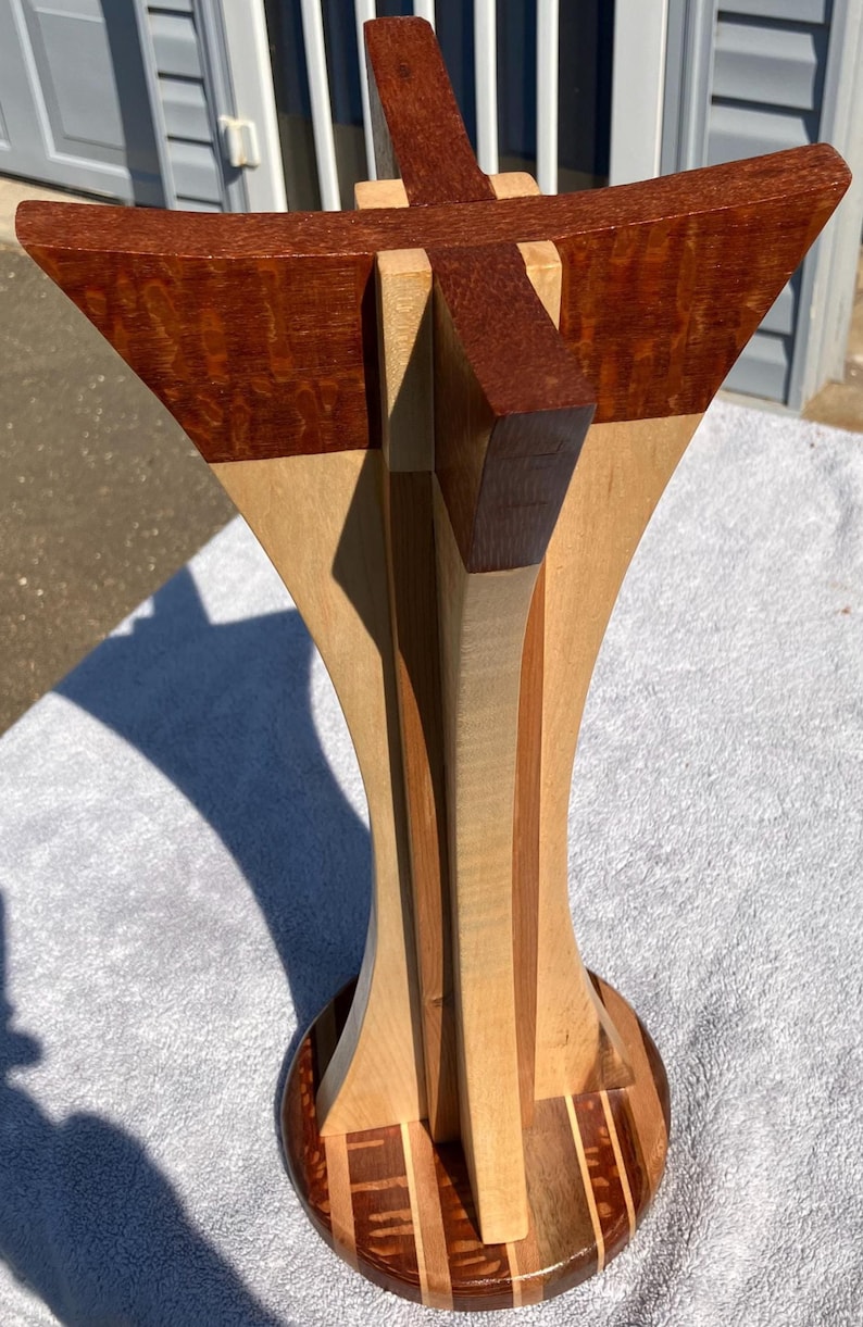 Hand Tooled Hardwood Plant Stand - Etsy