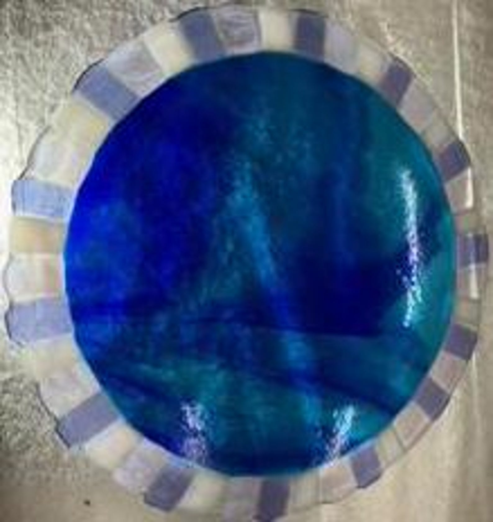 90 COE Bullseye Hand Fused Art Glass Plate - Etsy