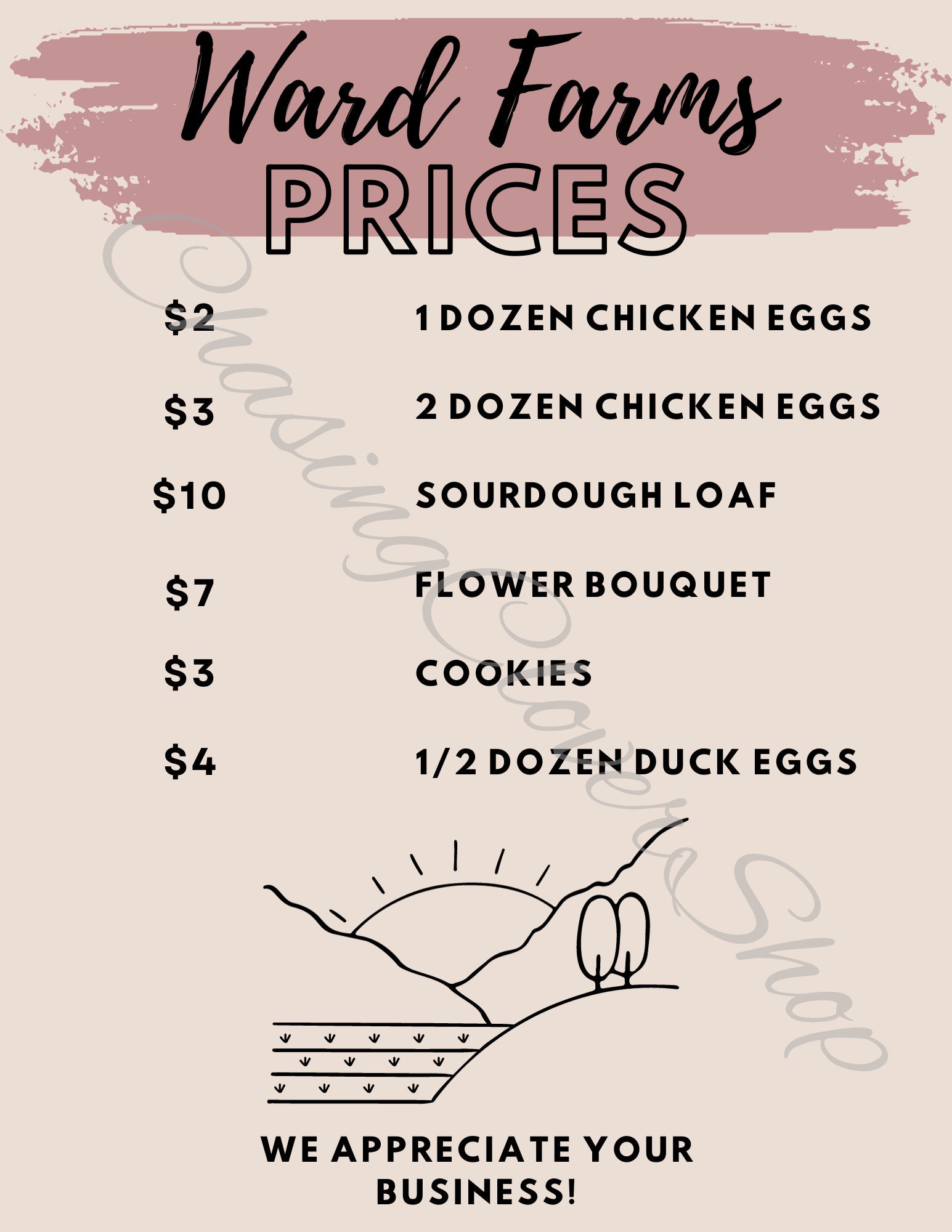 Sourdough Farm Pricing Template, Form of Payment Template QR Code ...