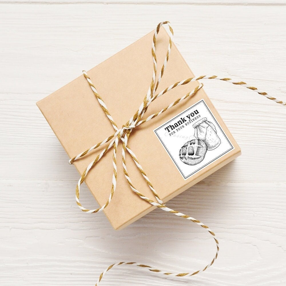 Sourdough Bread Thank You Digital Label, Sourdough Bread Thank You for ...