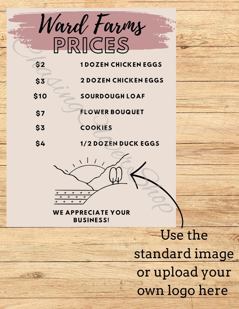Sourdough Farm Pricing Template, Form of Payment Template QR Code ...