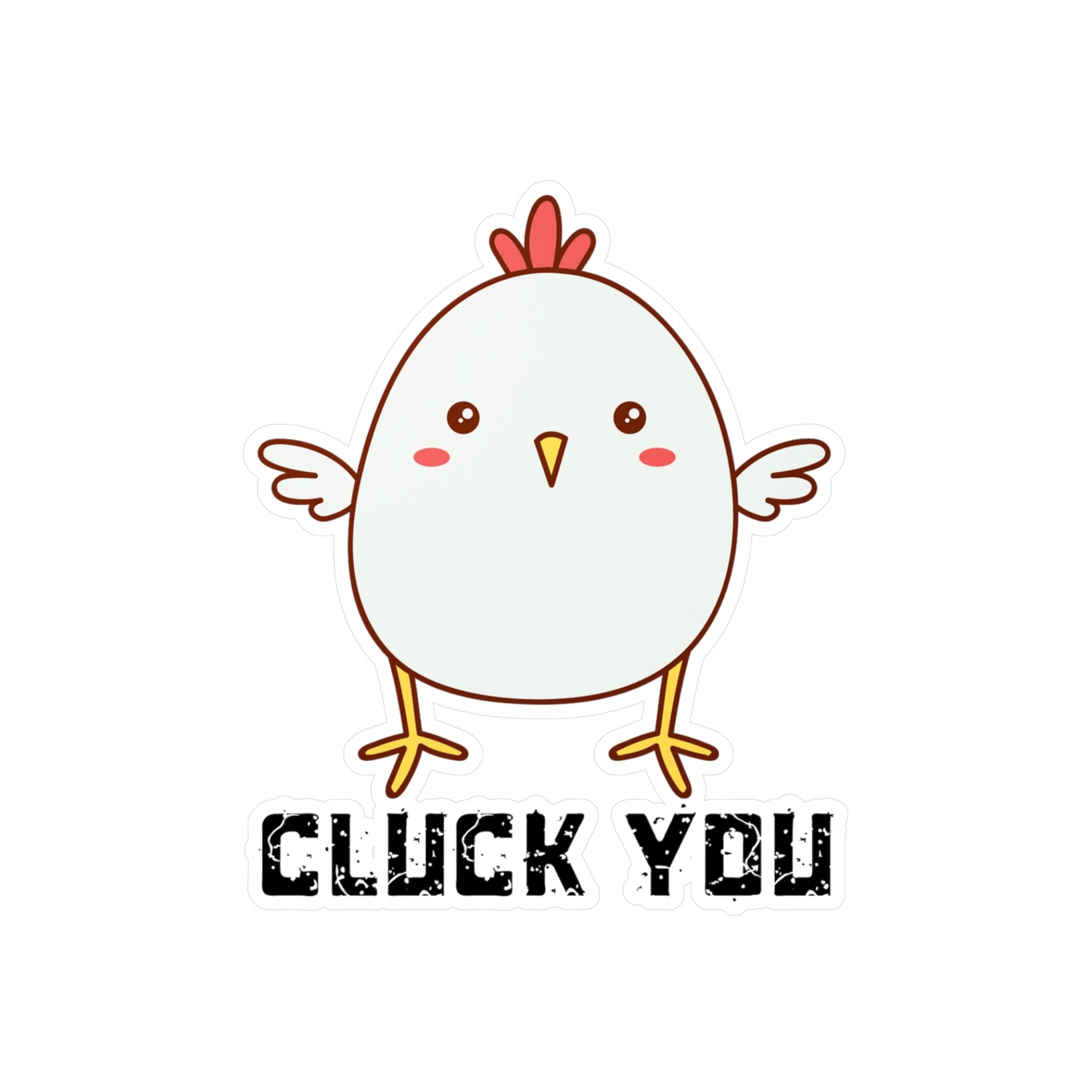 Cluck You Chicken Vinyl Decal - Etsy Canada