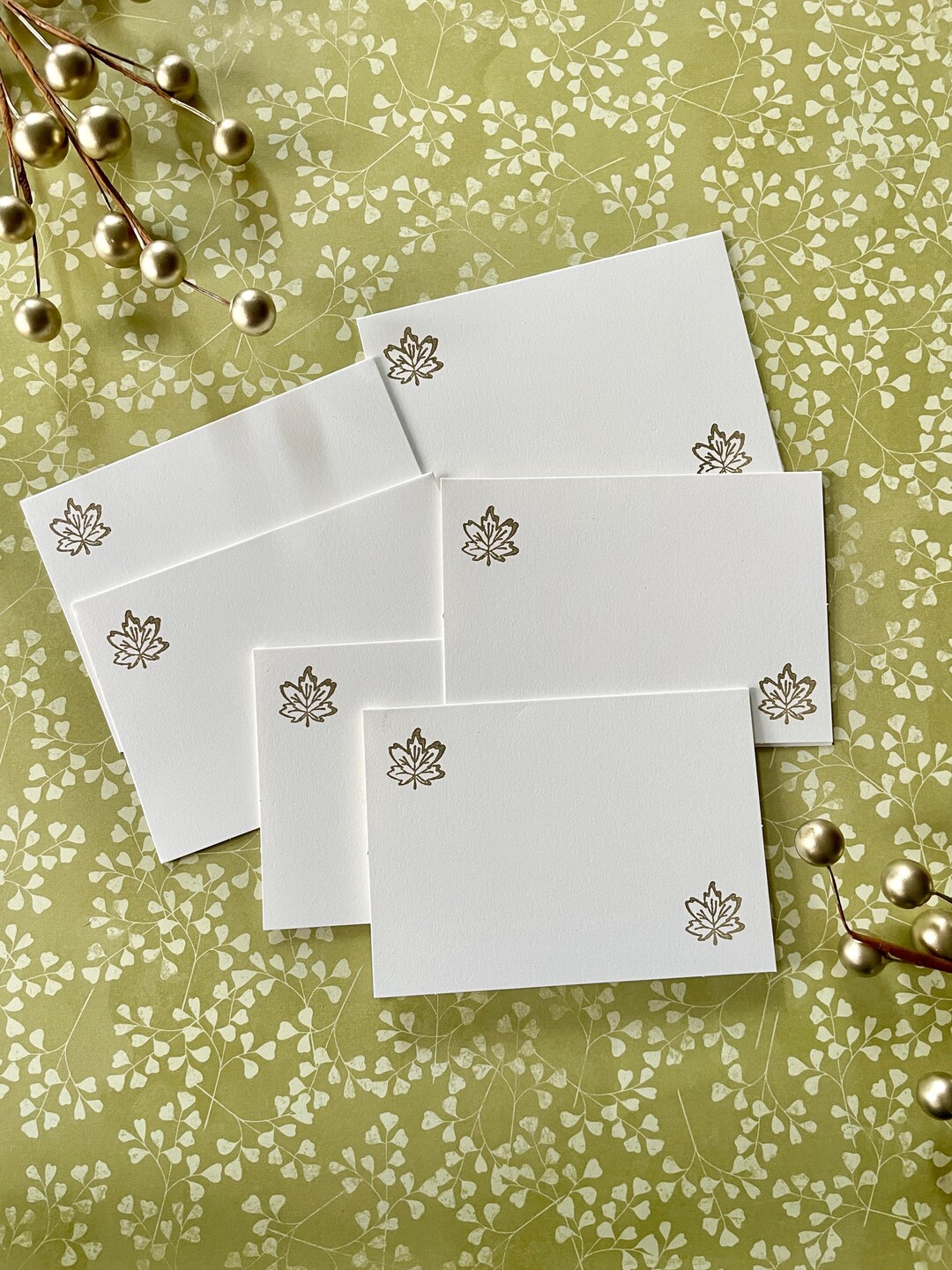 Autumn Leaf Place Cards (set of 6) - Etsy