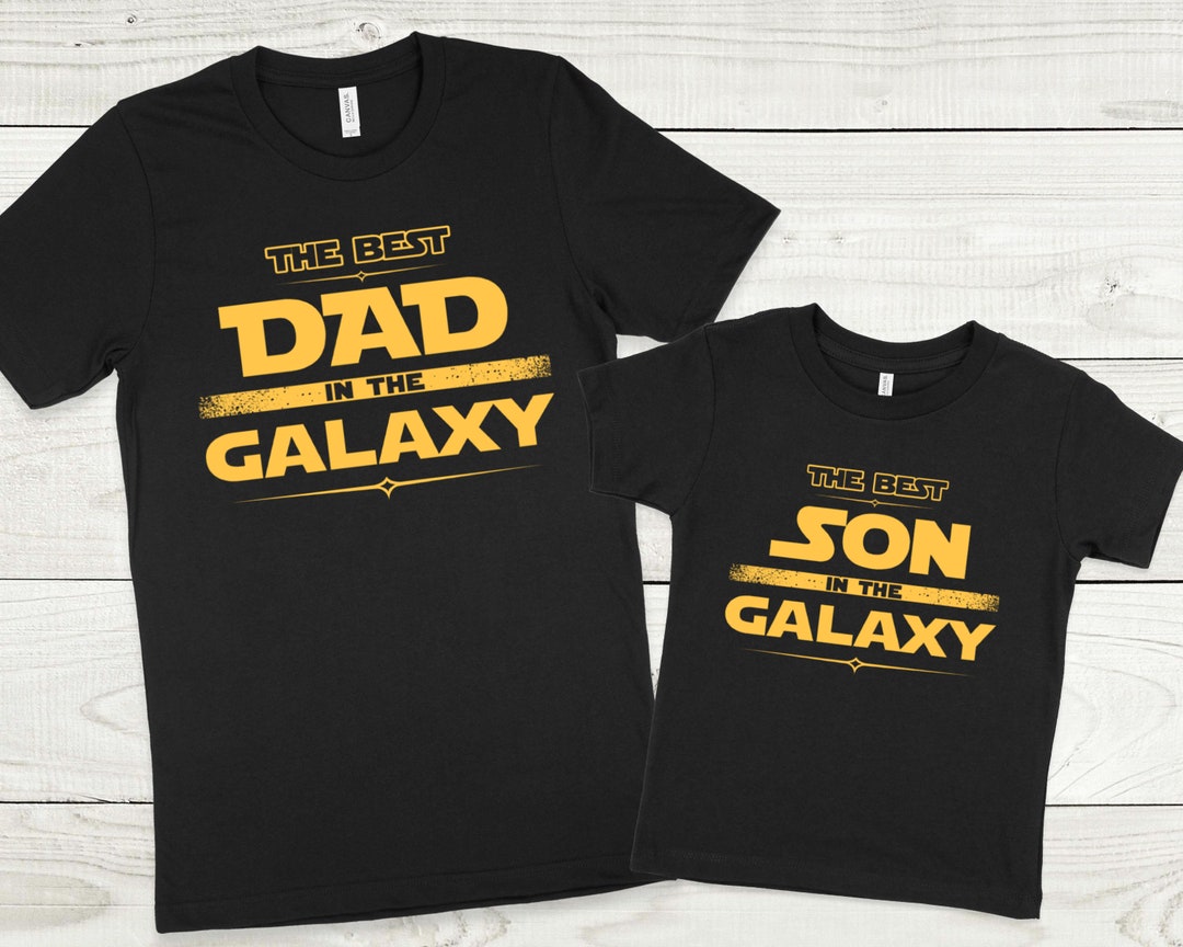 Matching Father and Son Sci Fi Space Galaxy Shirts, Father's Day Gift ...