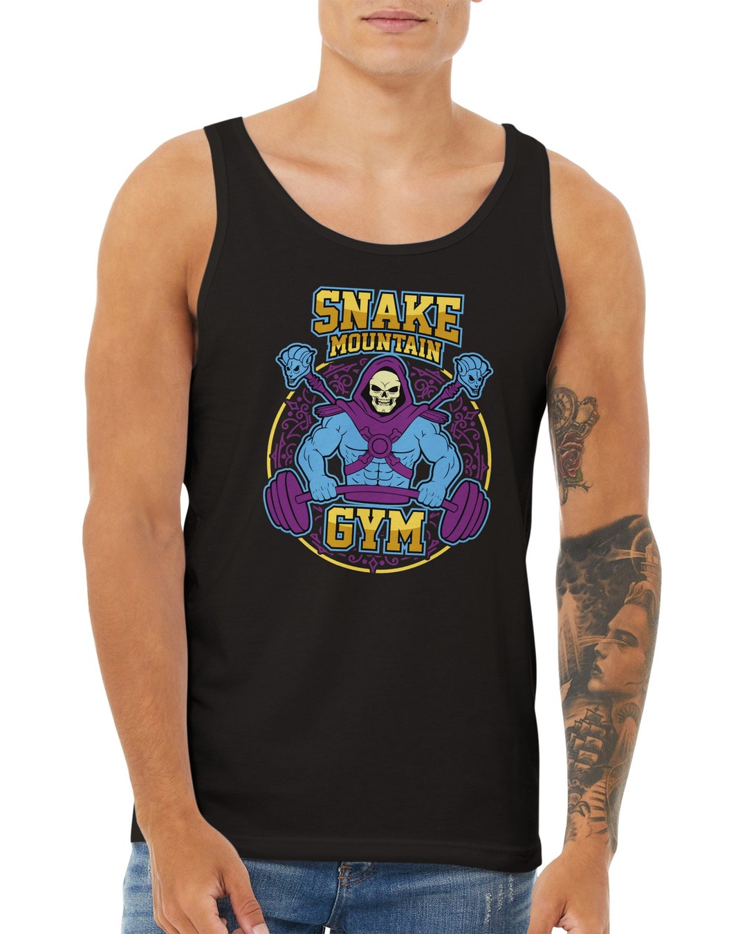 Dark Horror Gym Tank Top, Dark Villain Workout Tank, Evil Mastermind ...