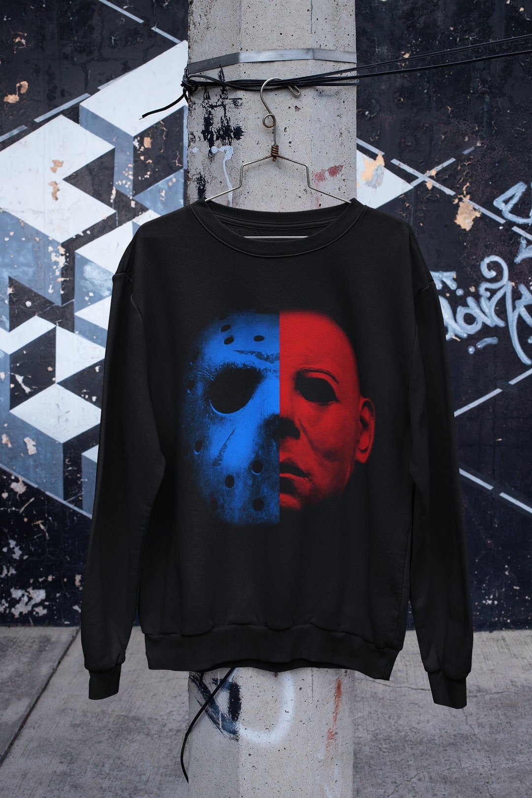 Iconic Horror Shirt, Horror Face off Halloween Sweater, Retro Horror ...