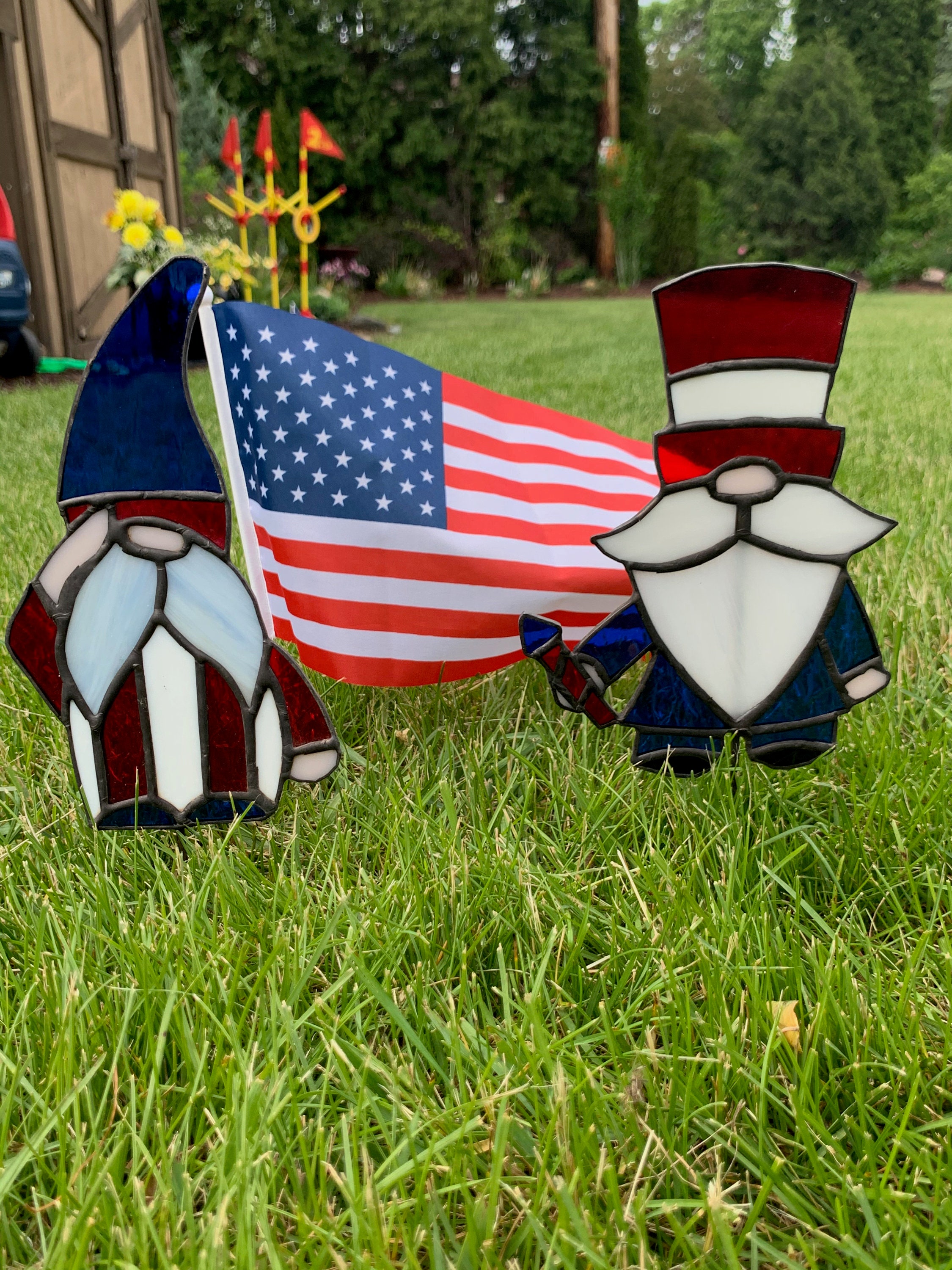Firecracker Gnome Garden Stake Pattern - Etsy