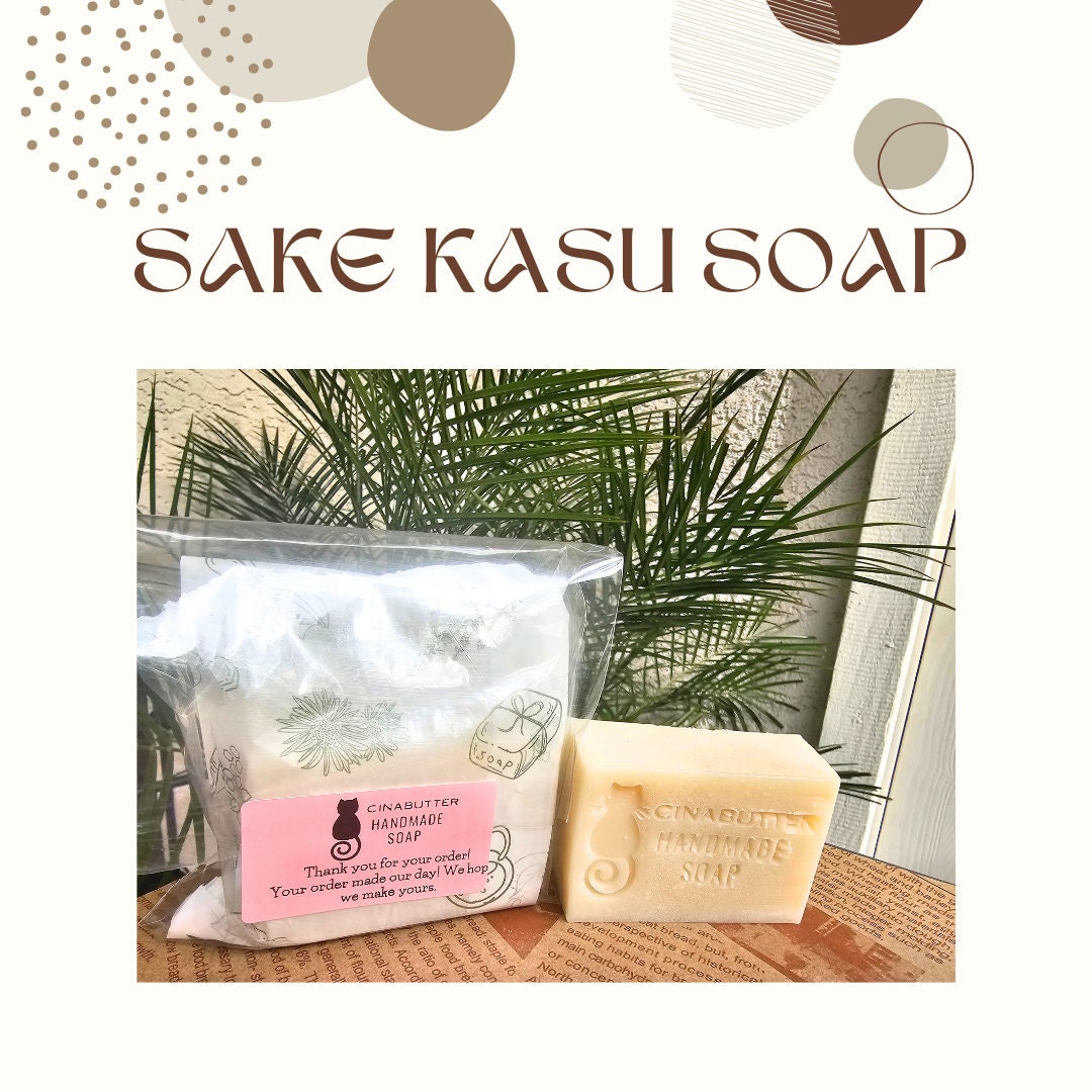 Sake Kasu Soap / Sake Lees Soap, Unscented Handmade Soap, Goat Milk ...