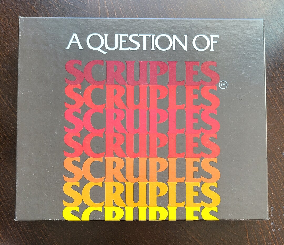 Vintage 1984 question of Scruples Board Game - Etsy