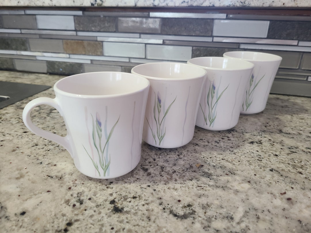 CORELLE Set of 4 Shadow Iris - Etsy