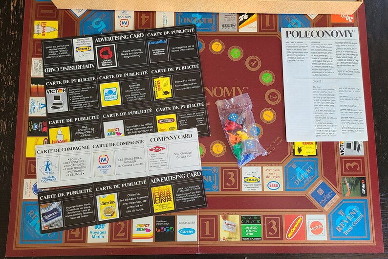 Polecomony Canada Board Game 1980 - Etsy
