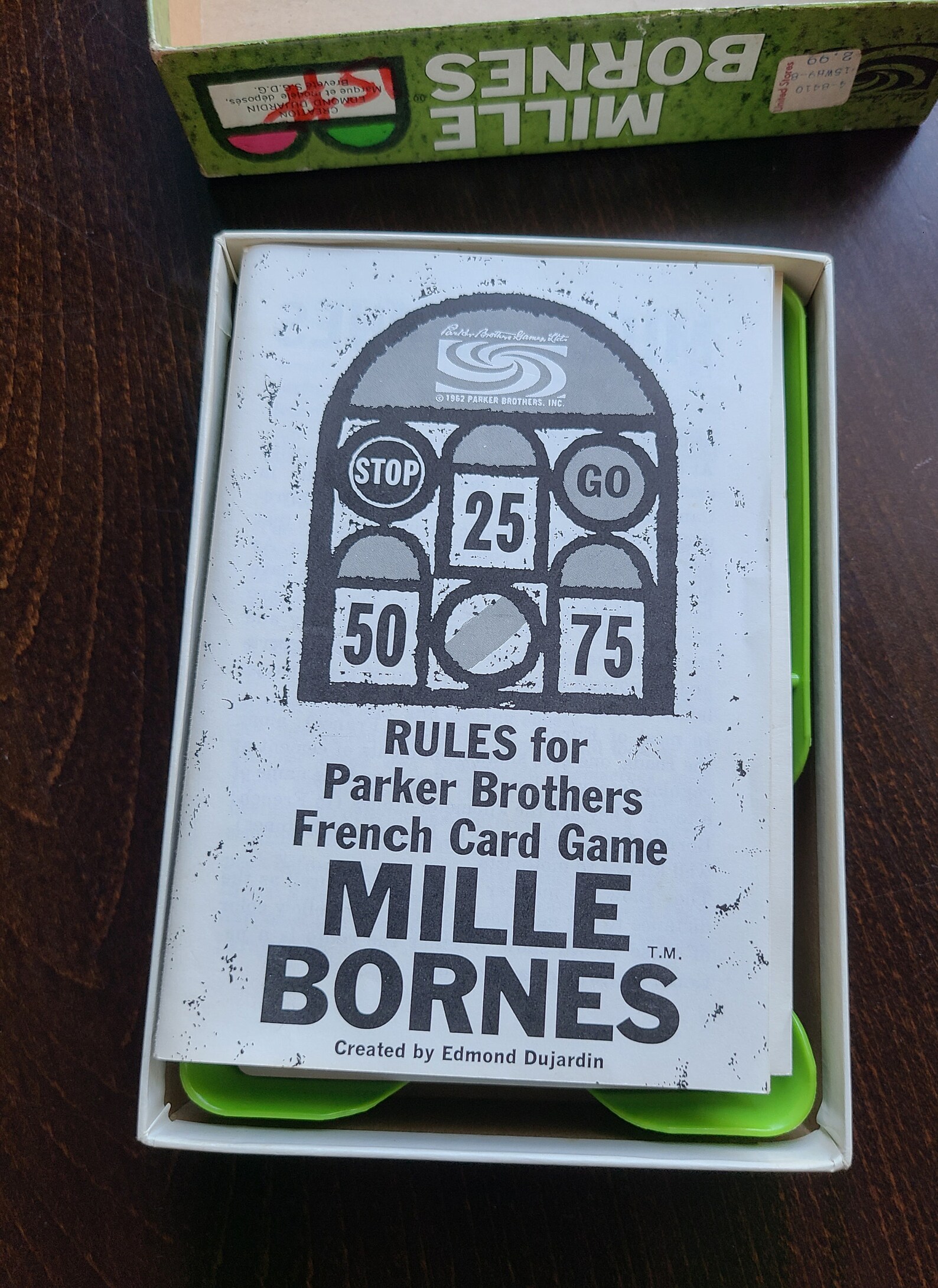 Vintage 1964 Mille Bornes Board Game French Game Cards - Etsy
