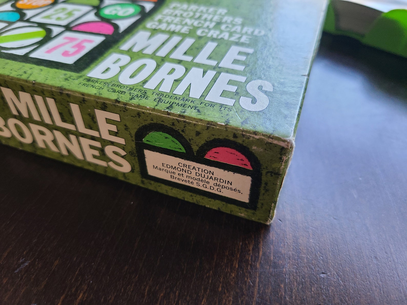 Vintage 1964 Mille Bornes Board Game French Game Cards - Etsy