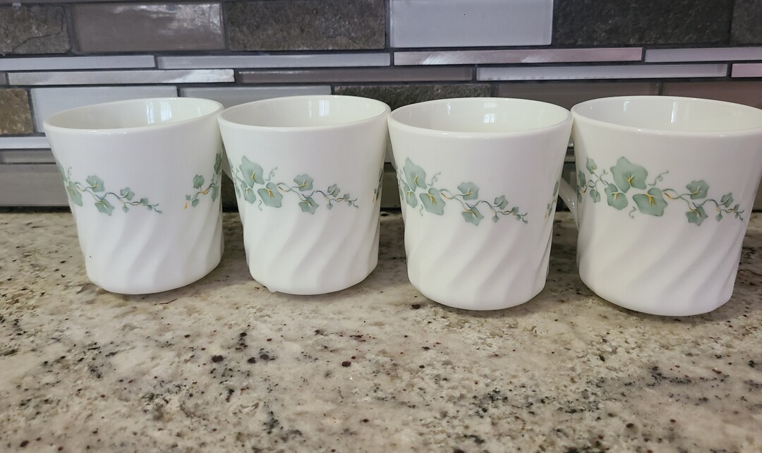CORELLE Set of 4 Callaway Ivy Pattern Mugs - Etsy