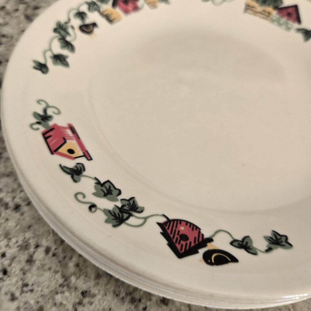 Corelle Garden Home Pattern 5pc Set of Bread and Butter Plates 6.5 - Etsy