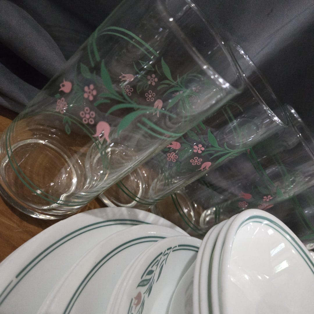 Vintage Corelle Rosemarie Pattern 24 Pc Set - Etsy