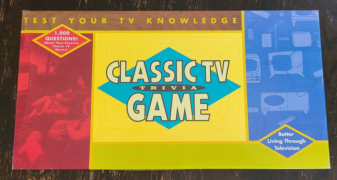 1996 Classic Tv Trivia Board Game Compete Never Played - Etsy