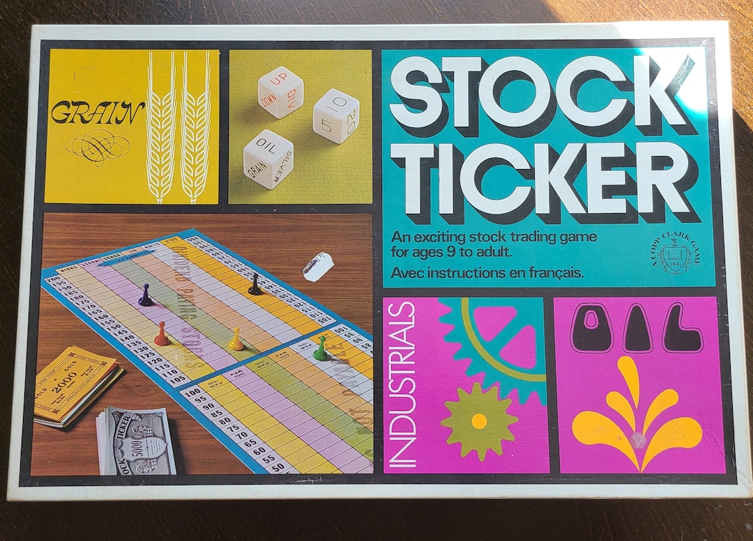 Stock Ticker Board Game 1970's Copp Clark Complete - Etsy