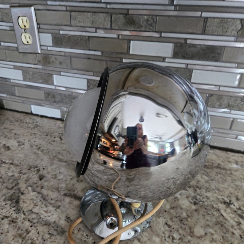 Vintage Chrome Eyeball Sconce Wall Light - Etsy