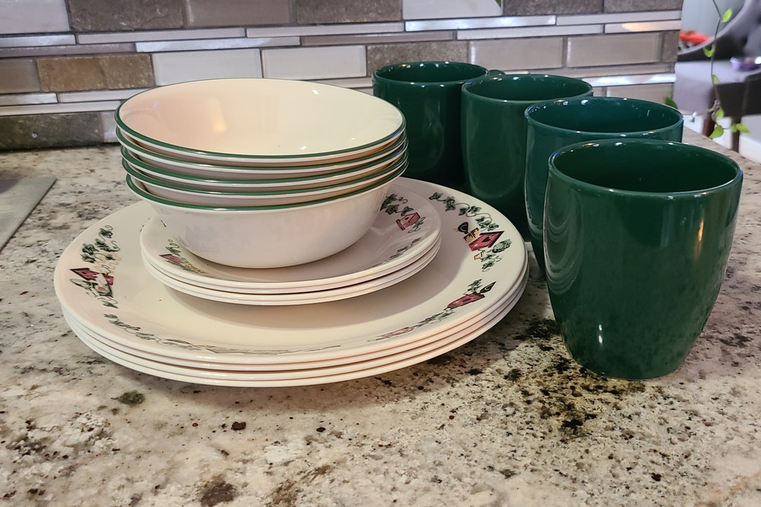 Corelle Garden Home Pattern 16pc Set - Etsy