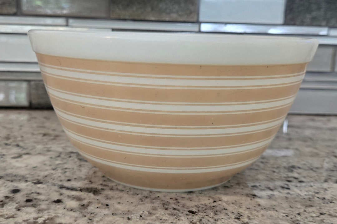 Rare Vintage Pyrex Sandalwood Stripe 402 - Etsy