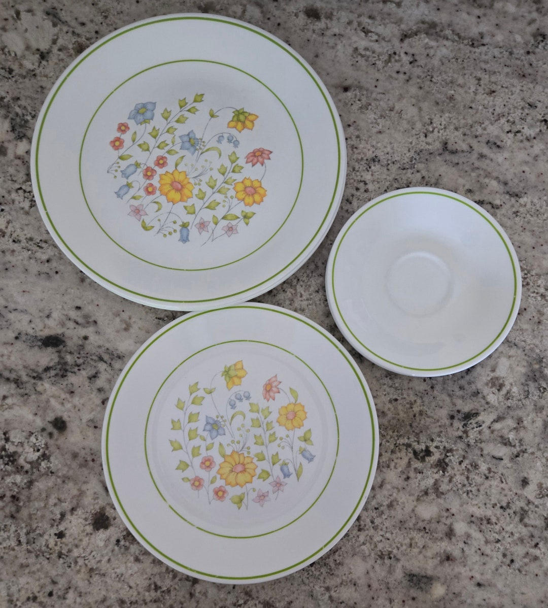 Vintage Spring Meadow Corelle 8 Pc - Etsy
