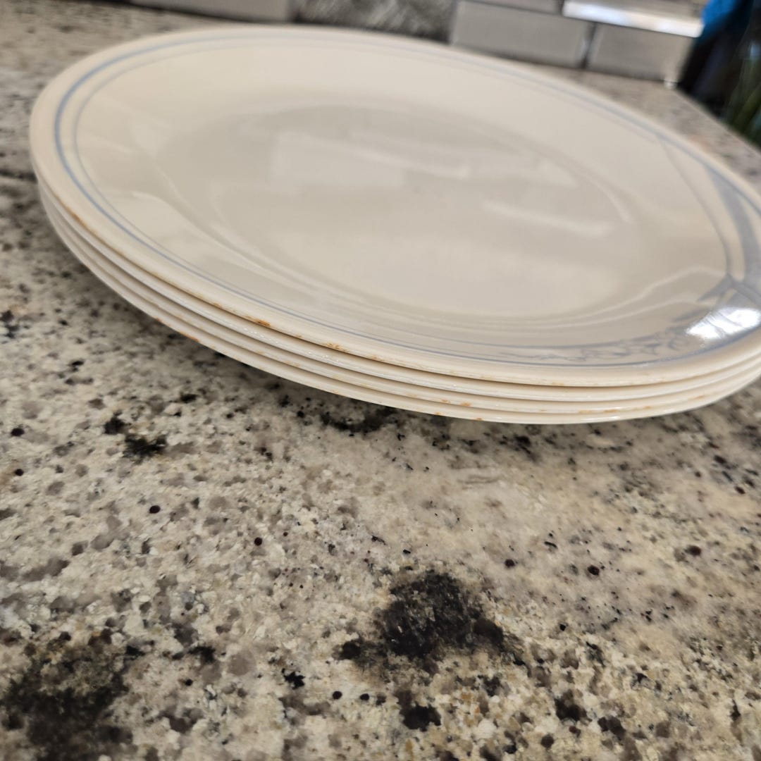 Corelle Corning Ware Blue Lily 4 Dinner Plates - Etsy