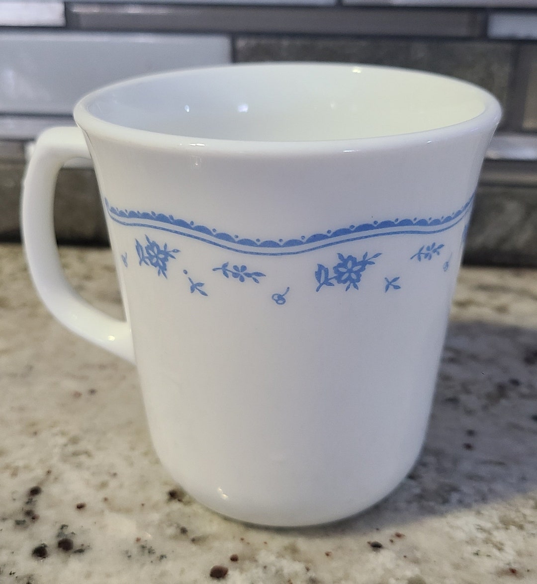 Vintage Corelle Morning Blue Mugs - Etsy