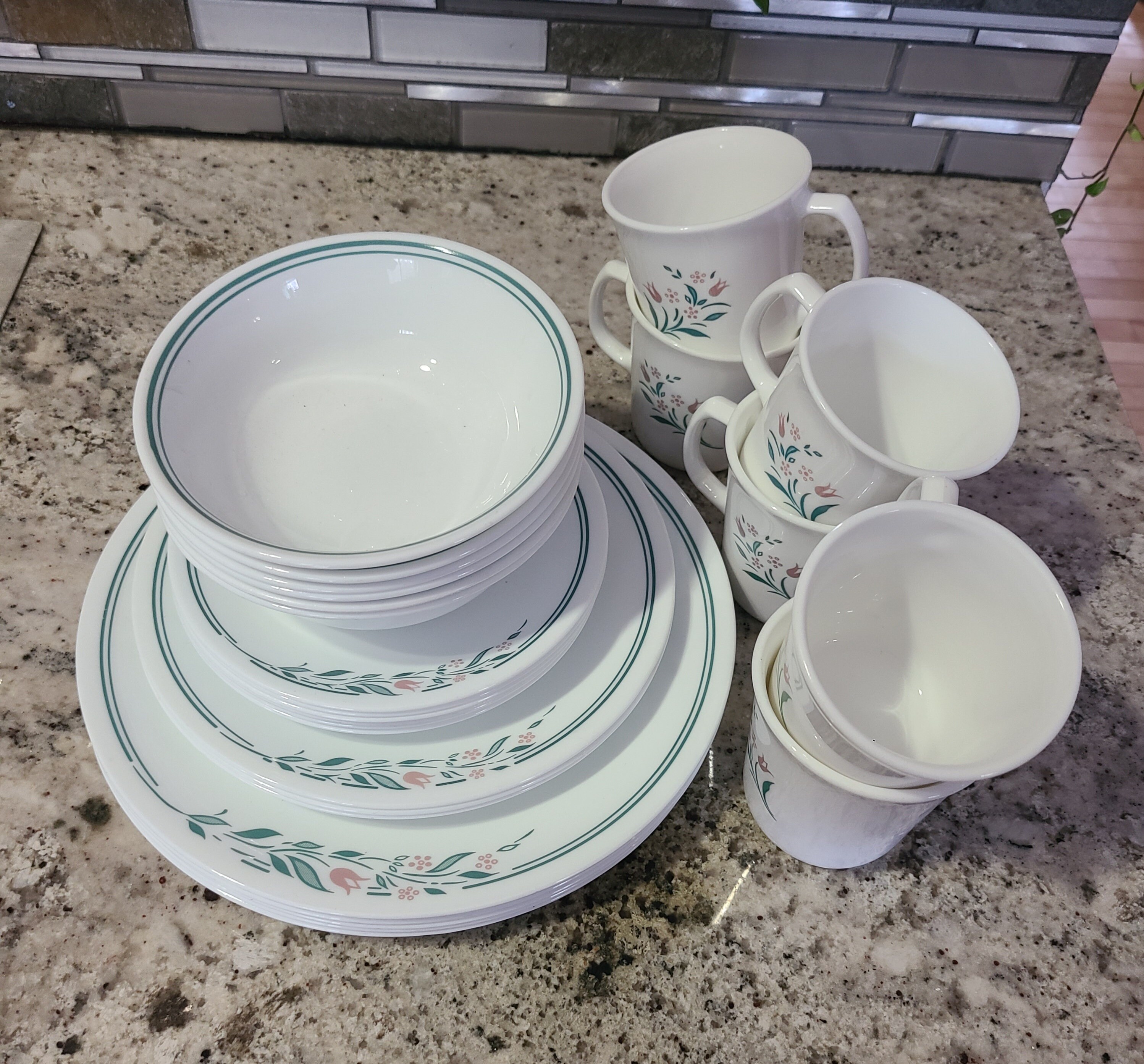 Vintage Corelle Rosemarie Pattern 27 Pc Set - Etsy