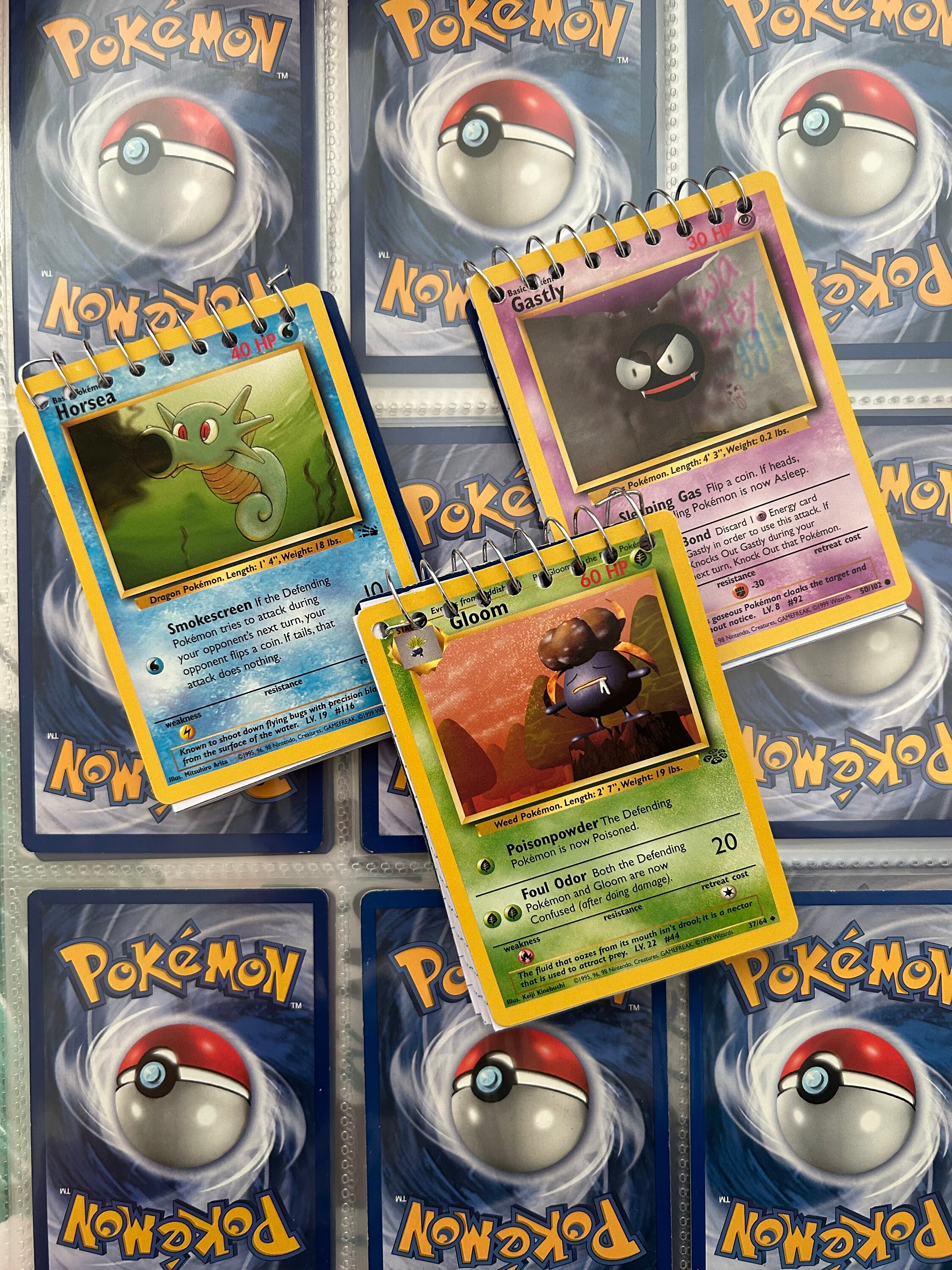 Pokemon Card Notepad, Small Memo Book Includes Two Pokemon Cards and 80 ...