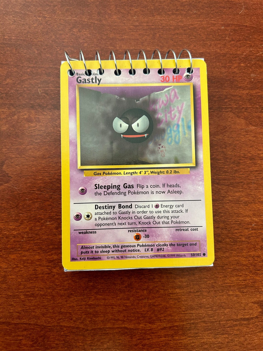 Pokemon Card Notepad, Small Memo Book Includes Two Pokemon Cards and 80 ...