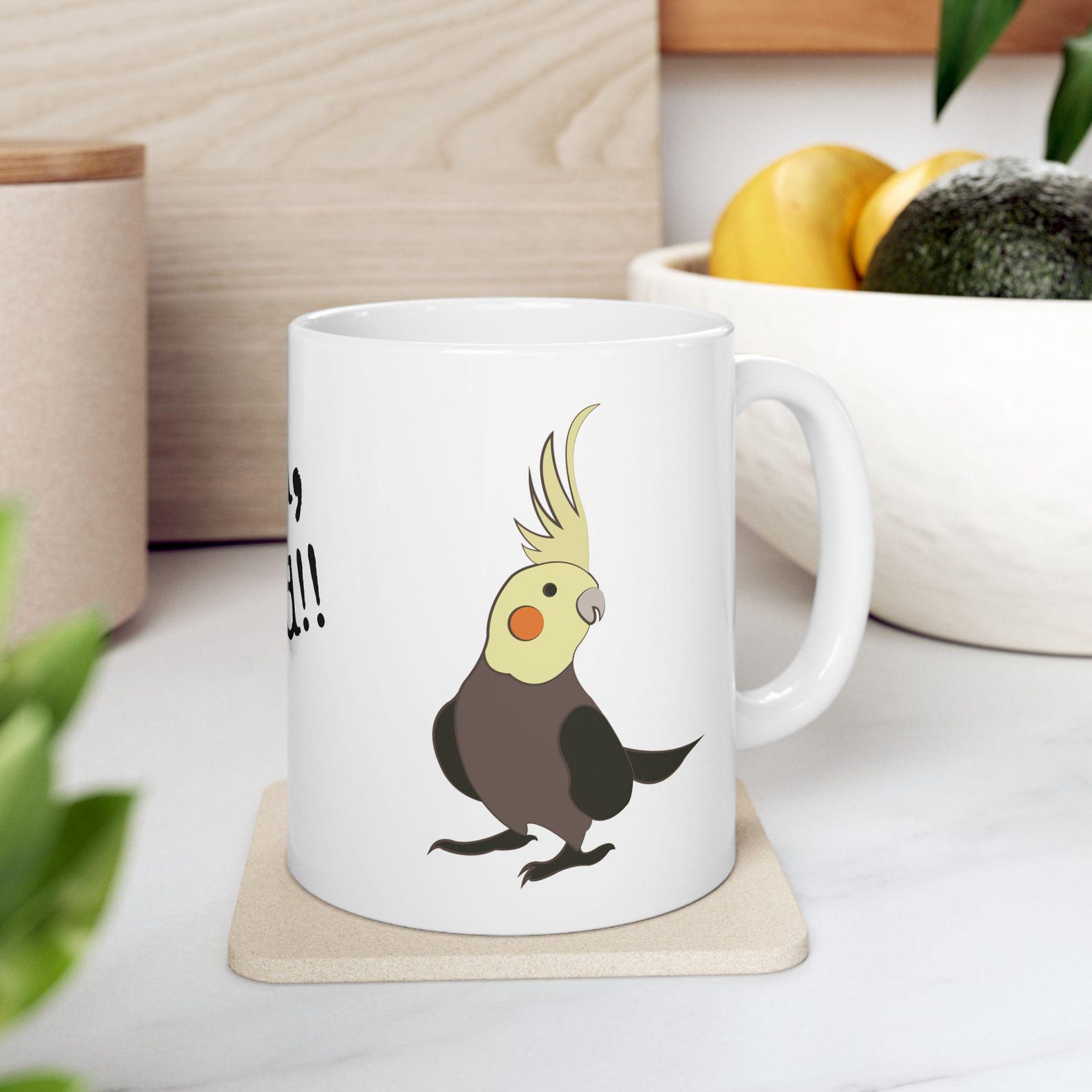 Chirp Loud Live Proud Cockatiel Ceramic Mug, Wingman Bird Supply, 11 Oz ...
