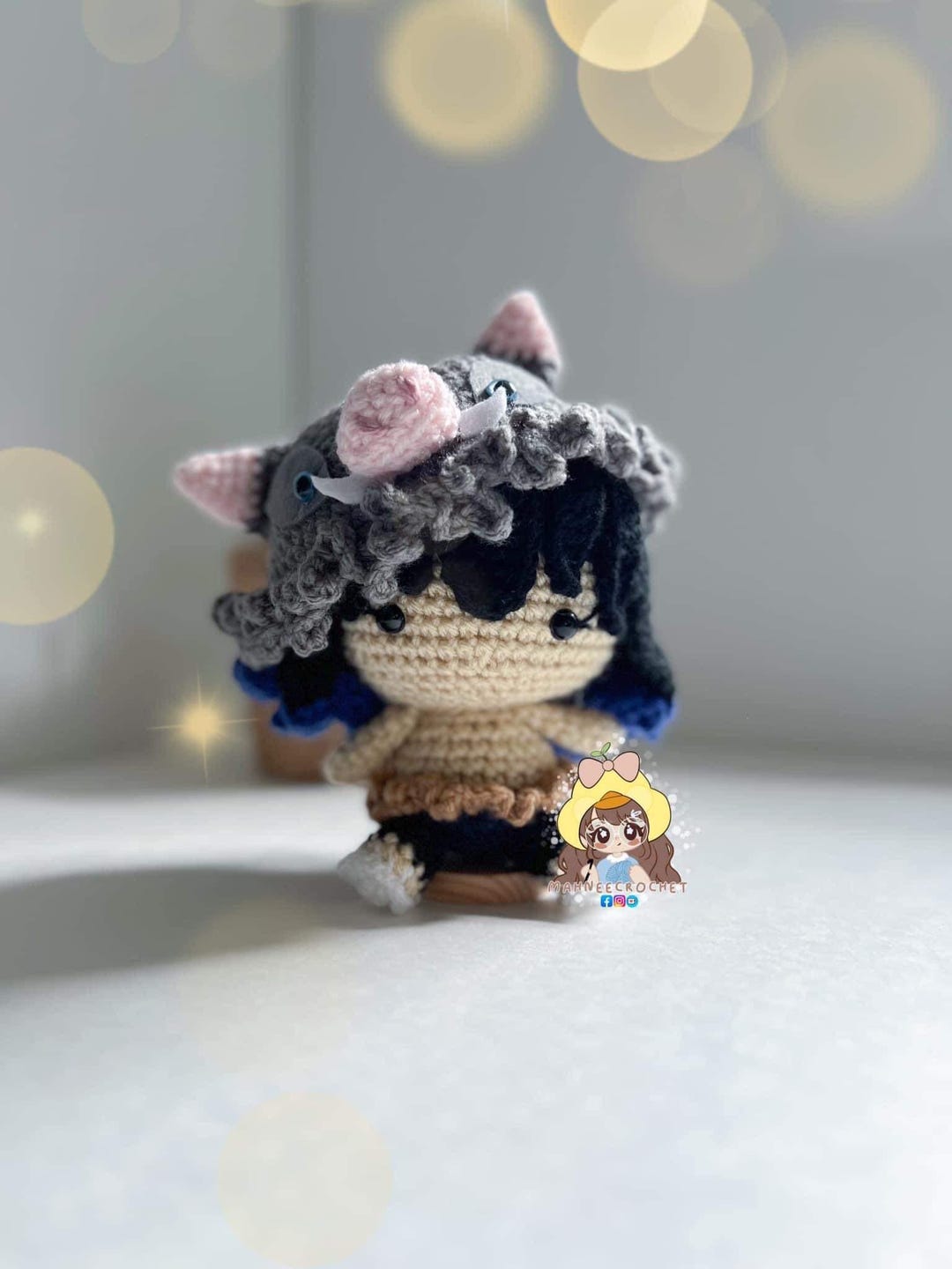 INOSUKE Demon Slayer Crochet Plush - Etsy