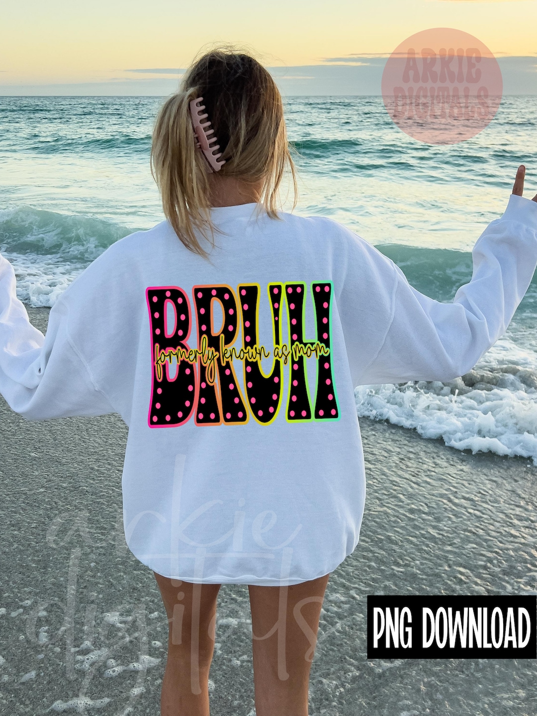 BRUH FORMERLY KNOWN as Mom Marquee Neon Letters Png, Mama Mommy Mom ...