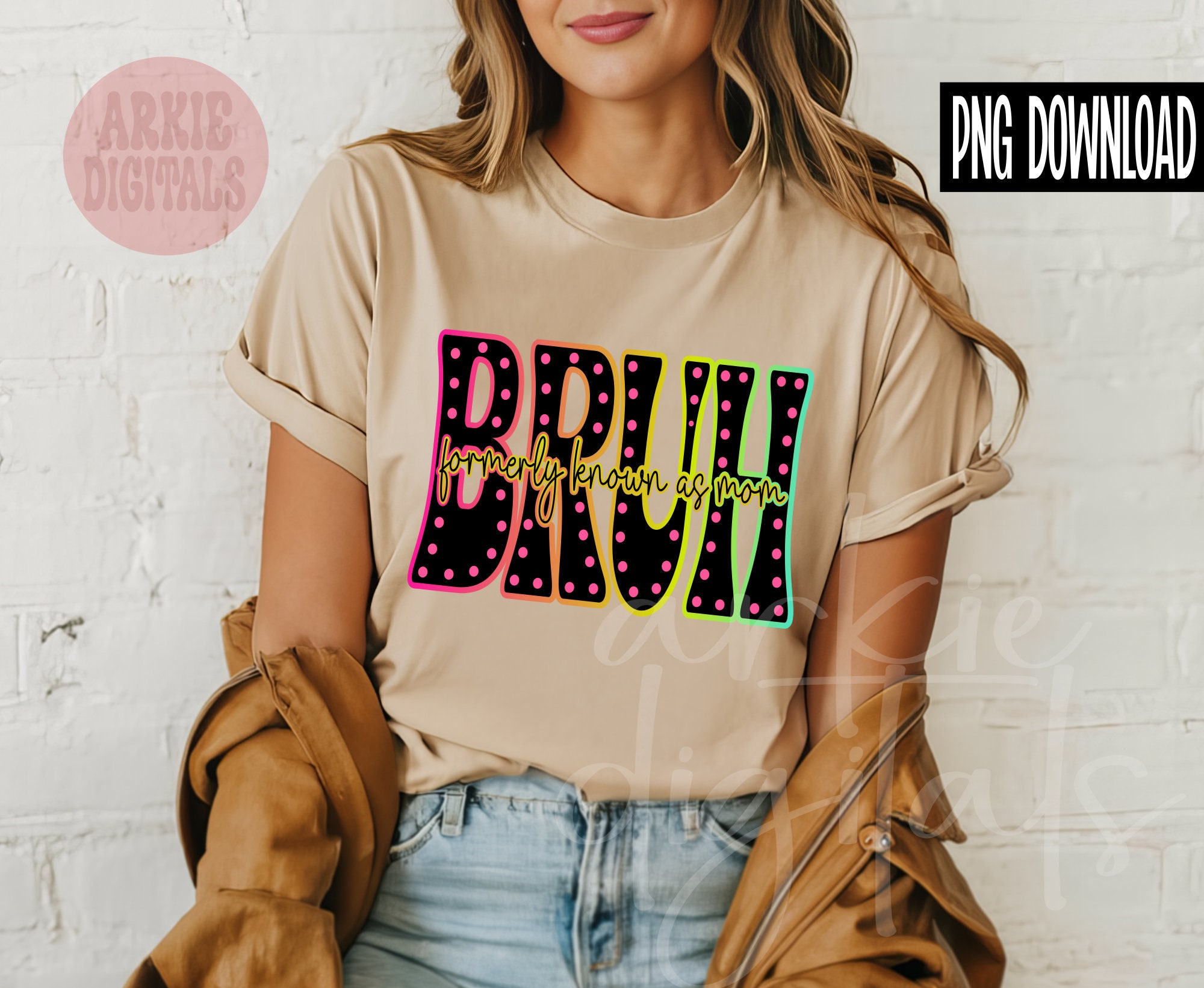 BRUH FORMERLY KNOWN as Mom Marquee Neon Letters Png, Mama Mommy Mom ...