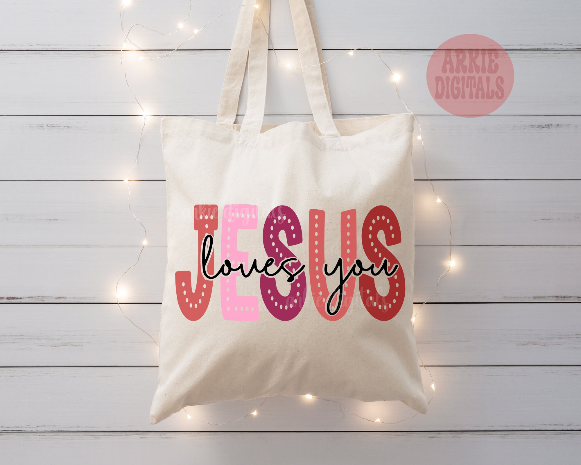 JESUS LOVES YOU Valentine Day, Digital Download Png, Sleeve Design ...