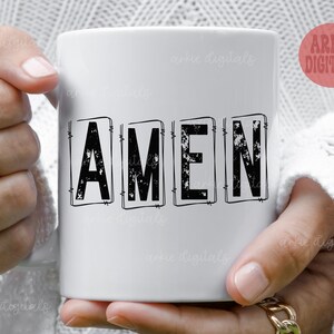 AMEN CHRISTIAN PNG, Digital Download Png, Sleeve Design, Christian Png ...