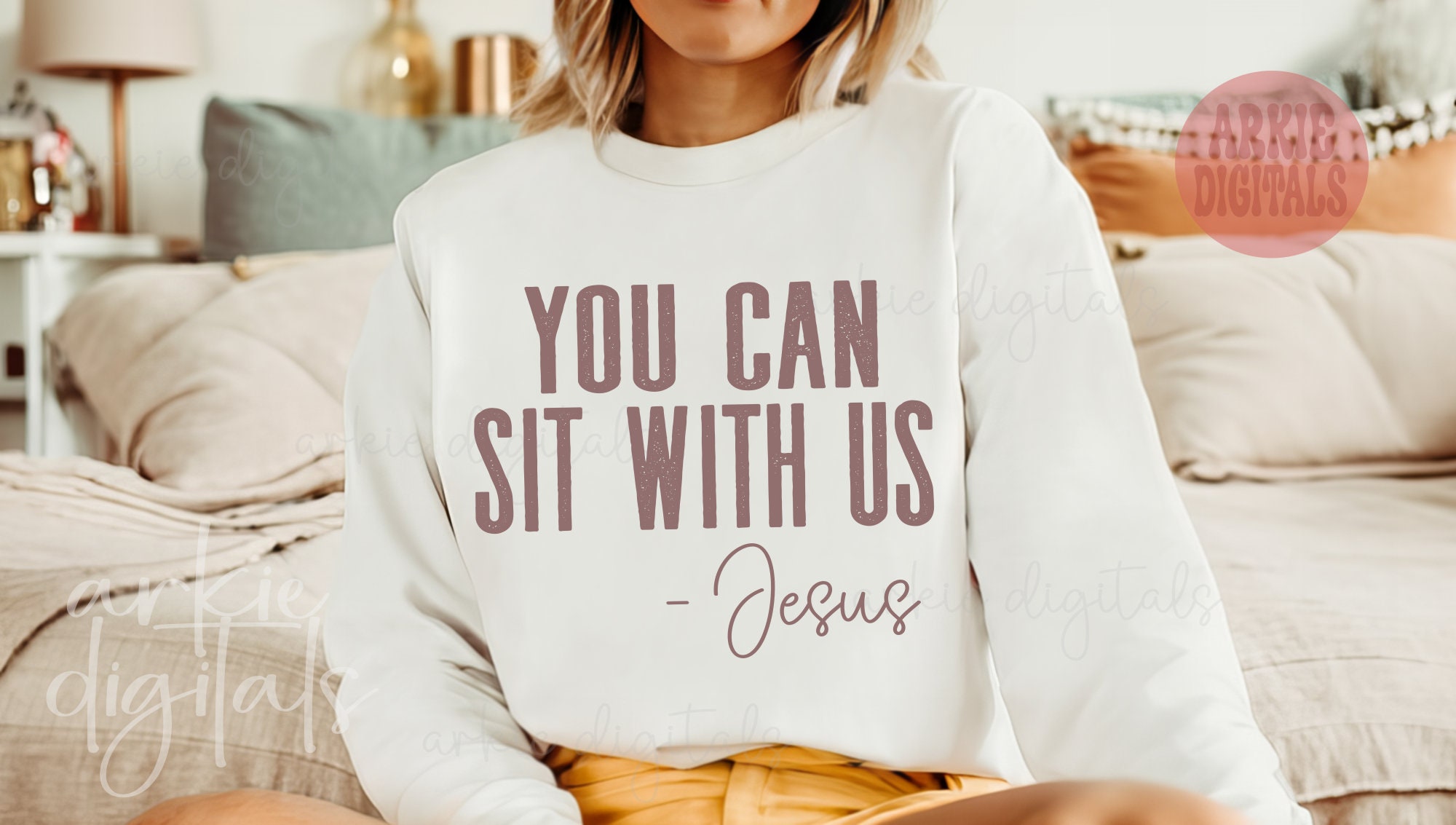YOU CAN Sit With Us Jesus Svg Png, Easter Png, Faith Based Png ...