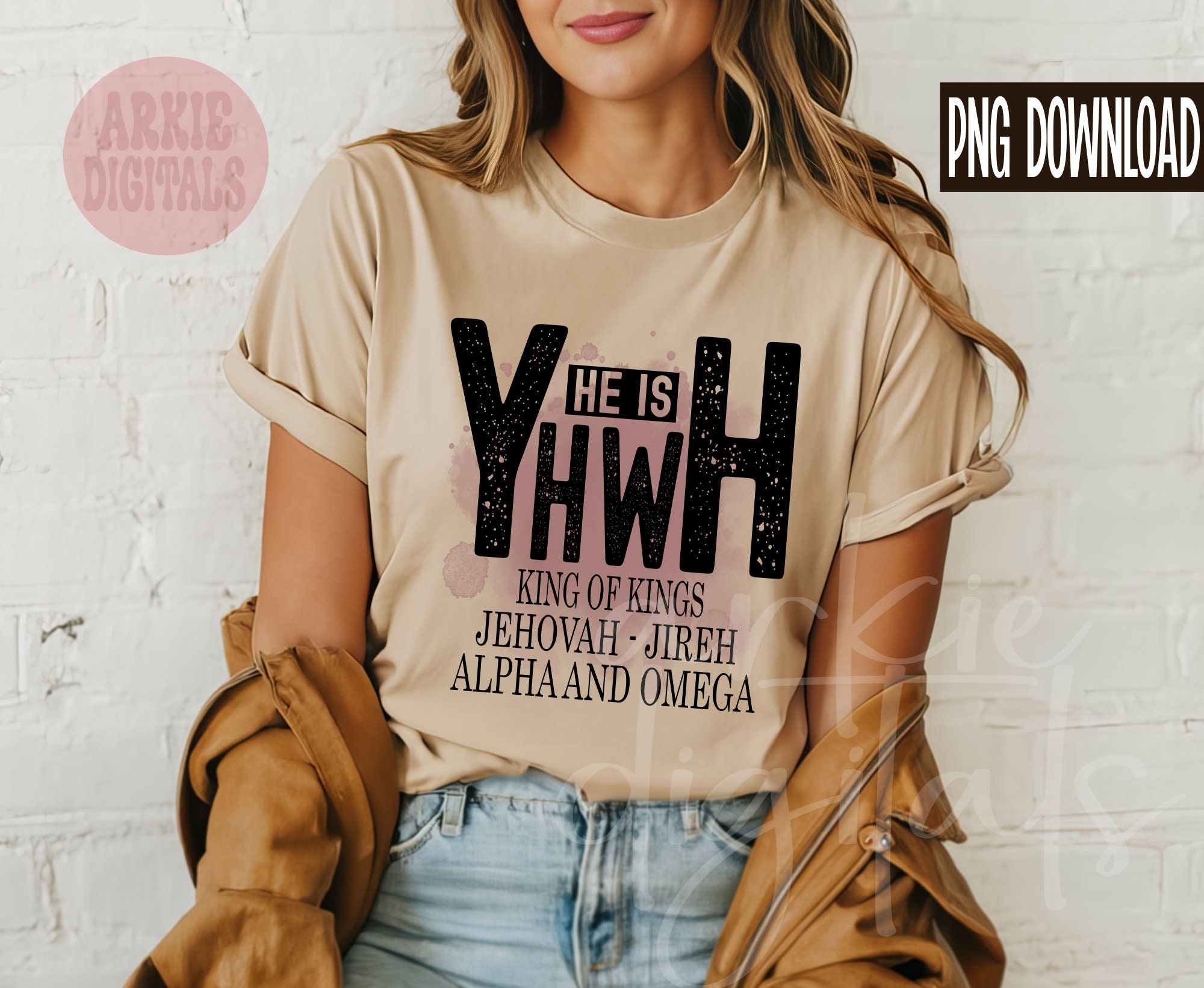 HE IS YHWH King of Kings Png, Faith Based Png, Christian Png, Mother's ...