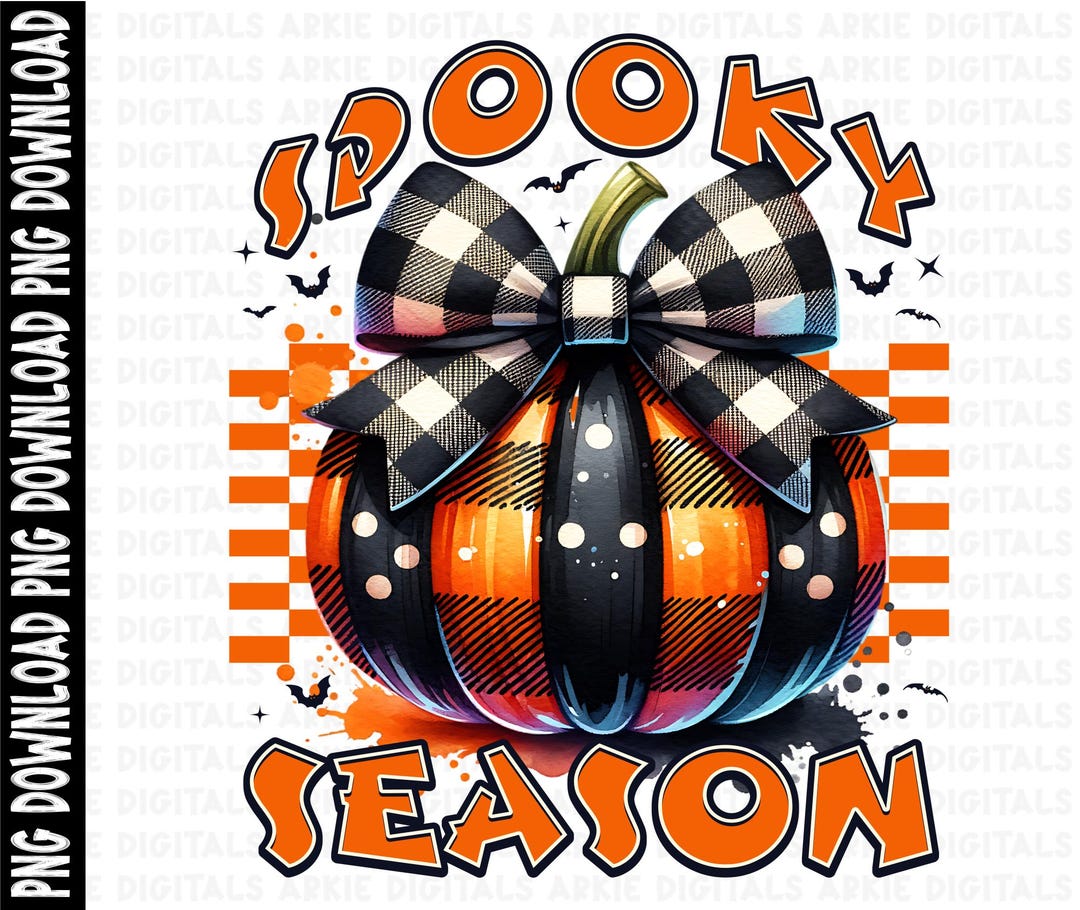 SPOOKY SEASON PUMPKIN Png, Fall Season, Halloween Png, Cozy Season ...