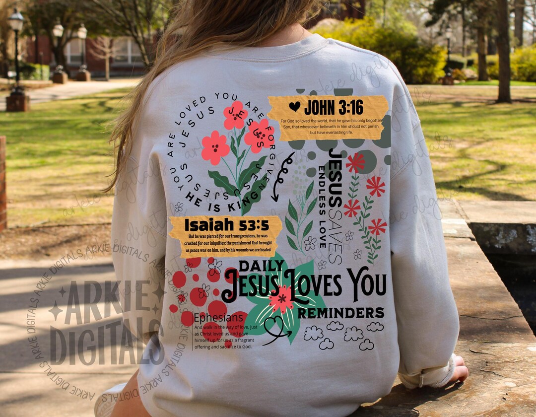 Daily Jesus Reminders PNG: Christian Design (digital Download) - Etsy