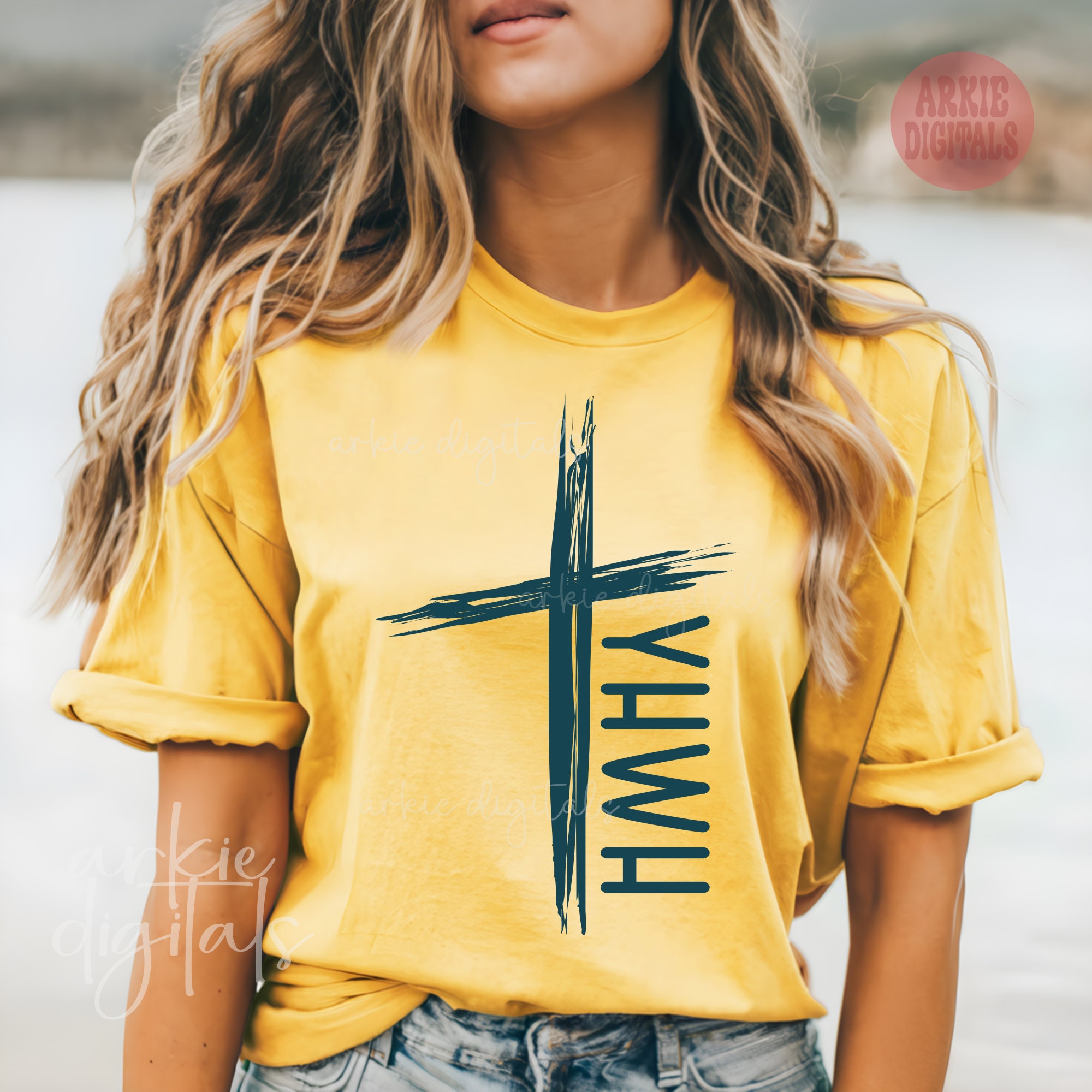 YHWH CROSS PNG, Church Png, Father's Day Gift, Easter Png, Faith Based ...