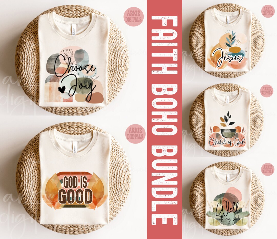 CHRISTIAN BOHO BUNDLE Png, God is Good, Child of God, Choose Jesus Png ...